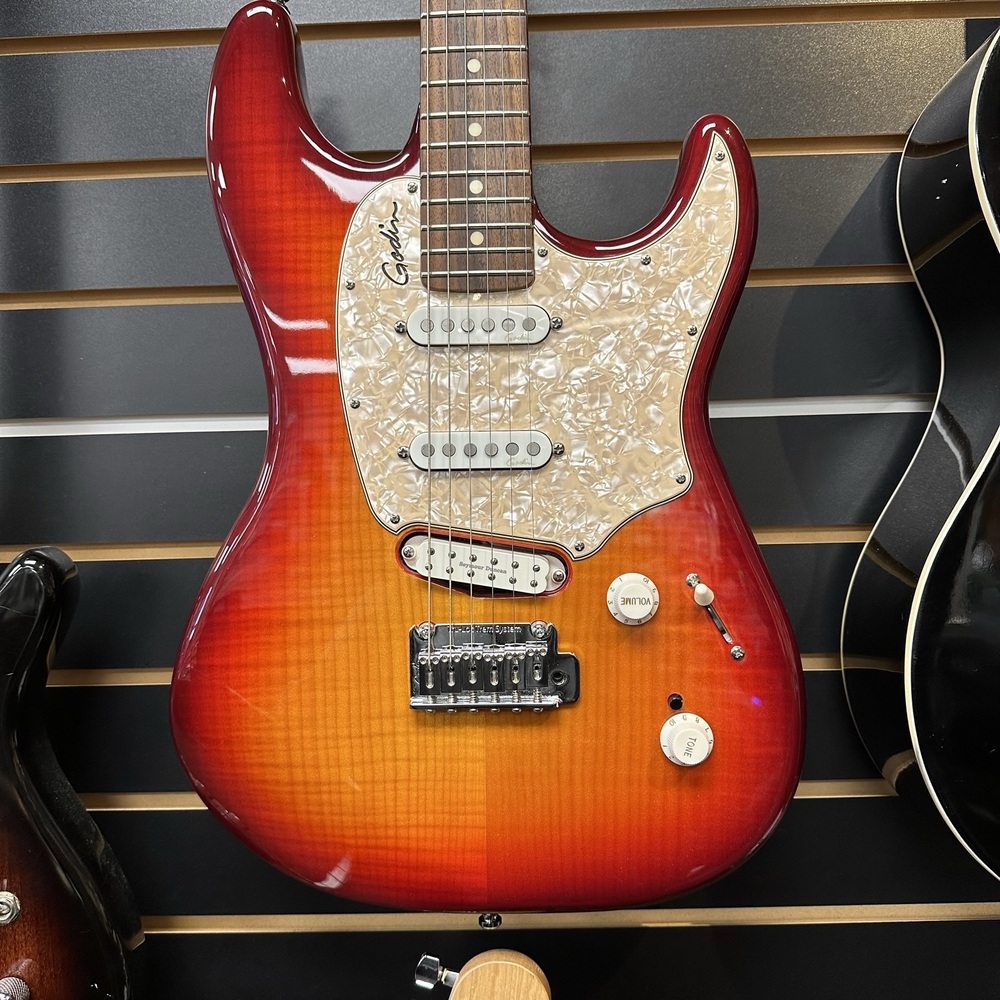 Godin - Progression Plus RN 6 String Electric Guitar - Cherry Burst ...
