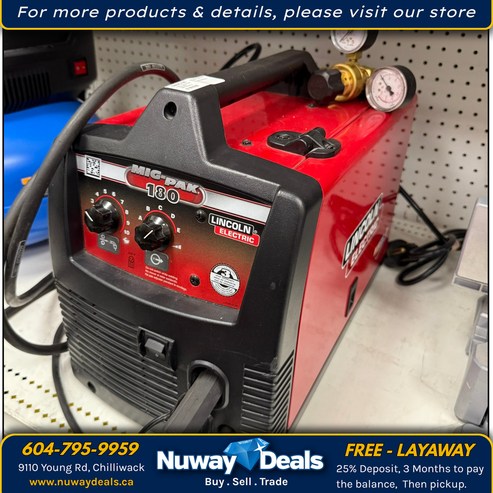 Lincoln Electric K2659 MIG Pak 180 230V Wire Feed Welder | Nuway Deals ...